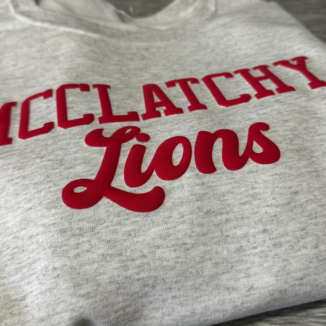 Puff Print Sweatshirt, Sports Team Puff Print Sweatshirt, NFL Puff ...