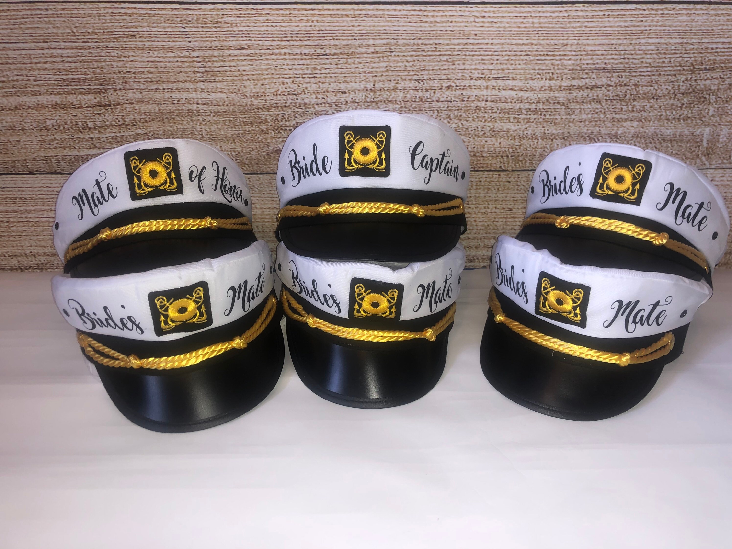 Veil Nautical Captain's Hat bride's captain hat | Etsy