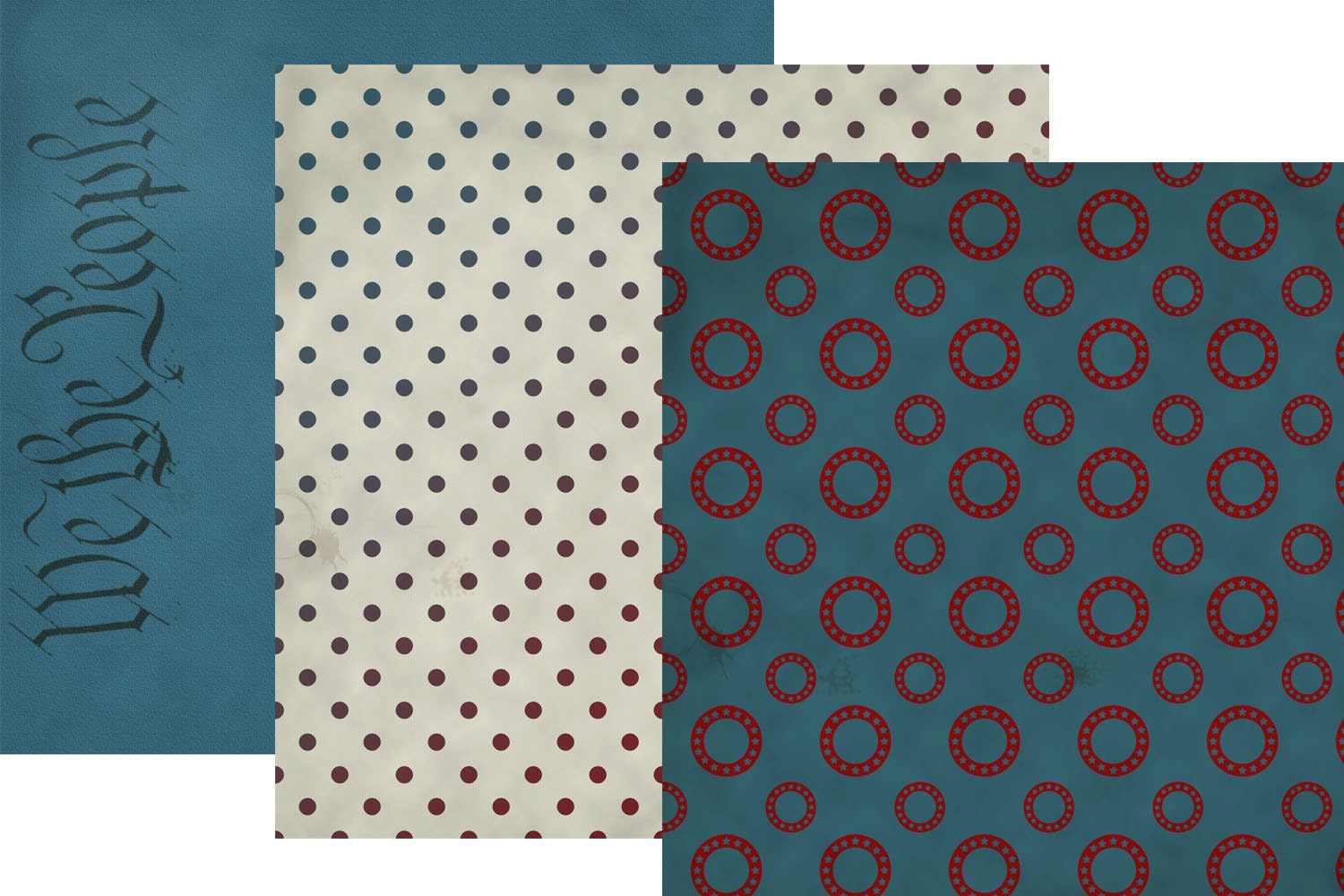 Digital Patriotic Scrapbook Paper, Digital Patriotic Paper, Patriotic ...