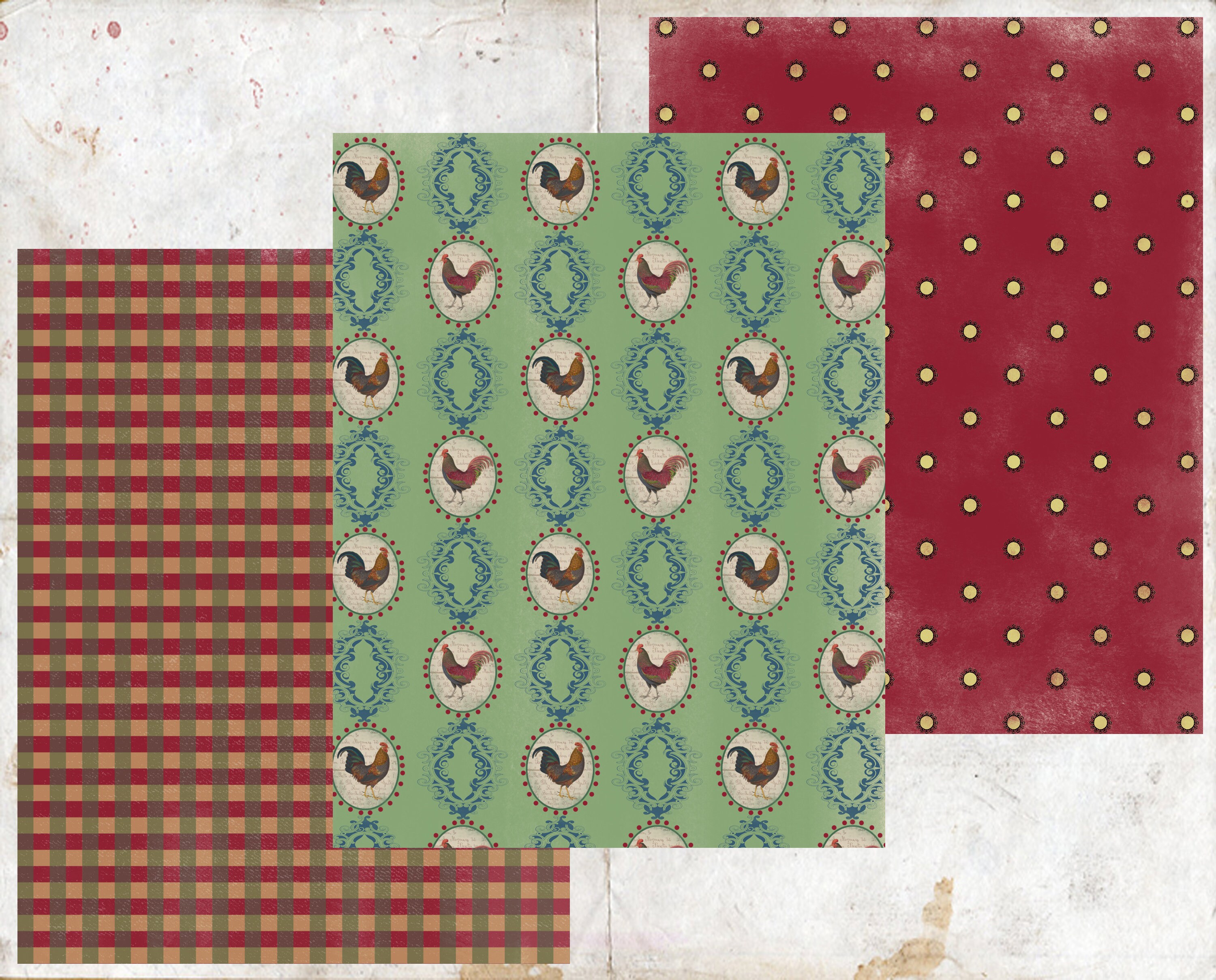 French Country Paper Pack, Digital Paper Pack, DIGITAL DOWNLOAD ...