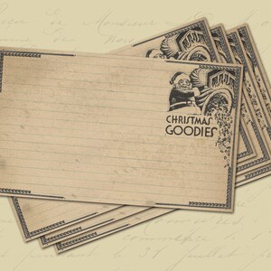 Christmas Recipe Cards, Printable Recipe Cards, Holiday Recipe Cards ...