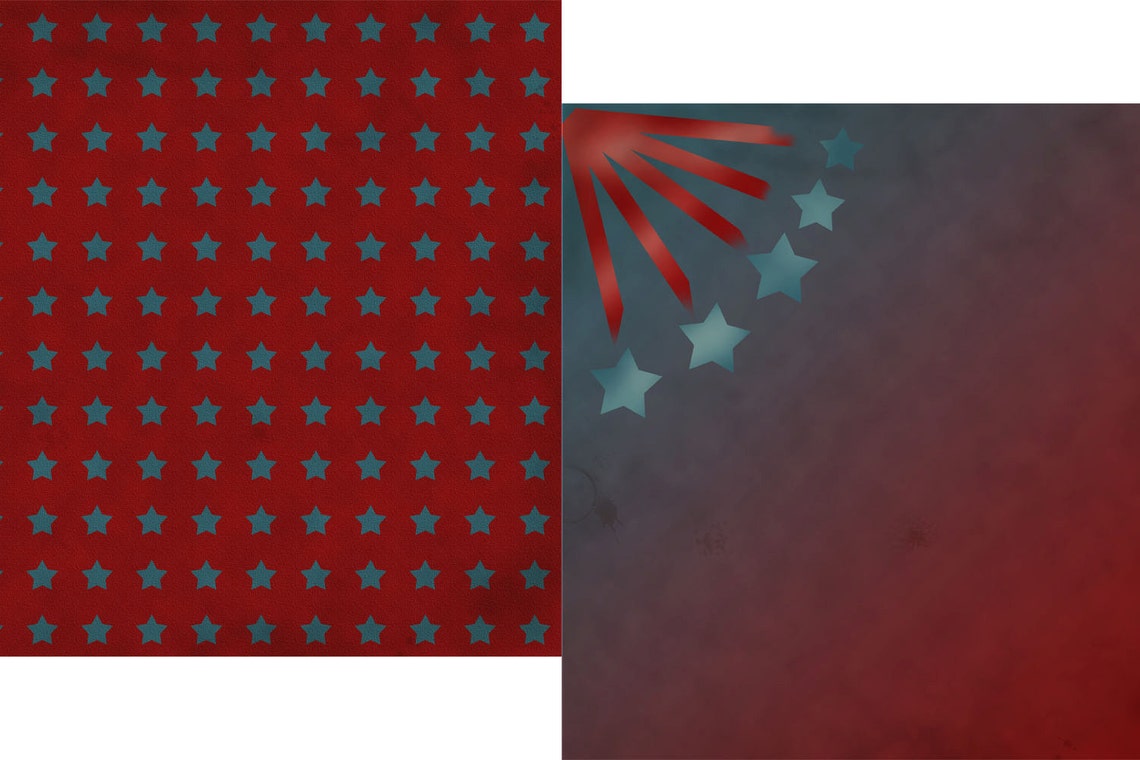 Digital Patriotic Scrapbook Paper, Digital Patriotic Paper, Patriotic ...