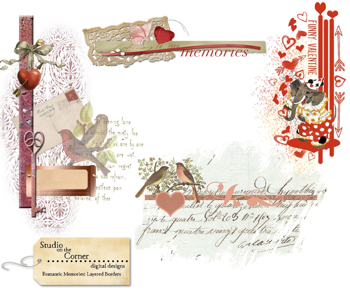 Valentine Corner Borders