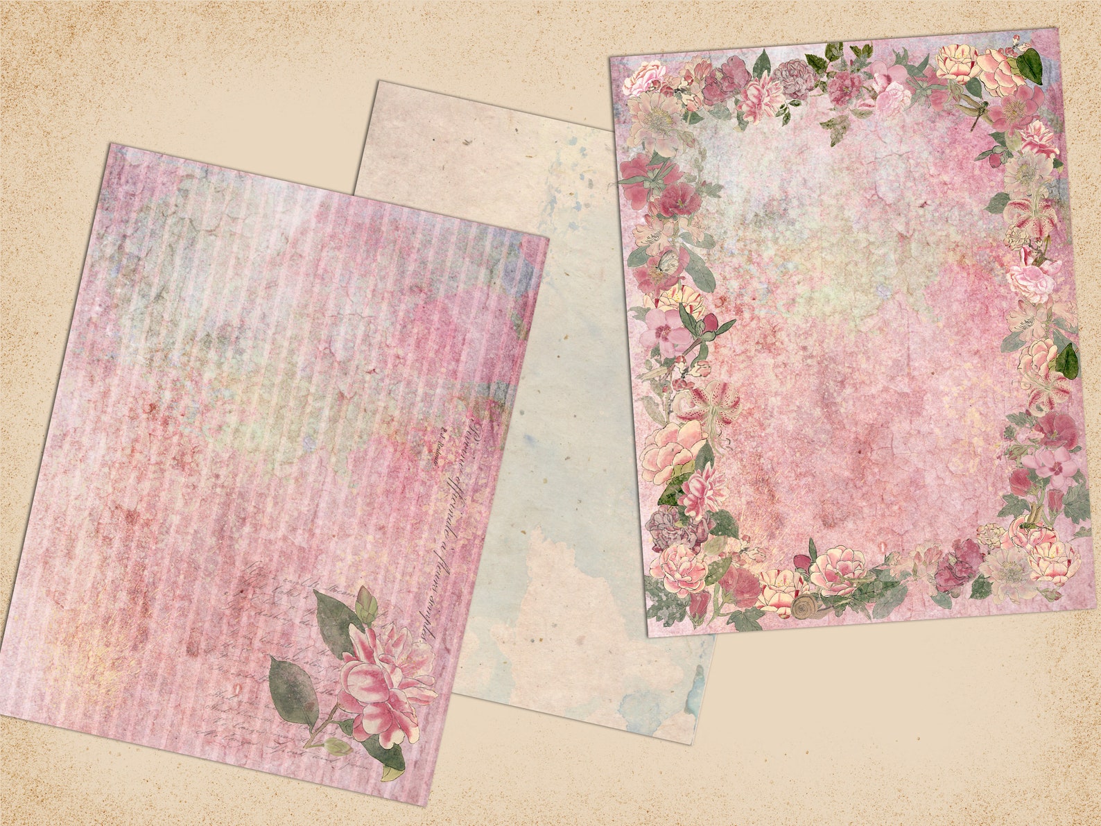 Digital Paper Pack Printable Paper Pack Junk Journal Paper - Etsy