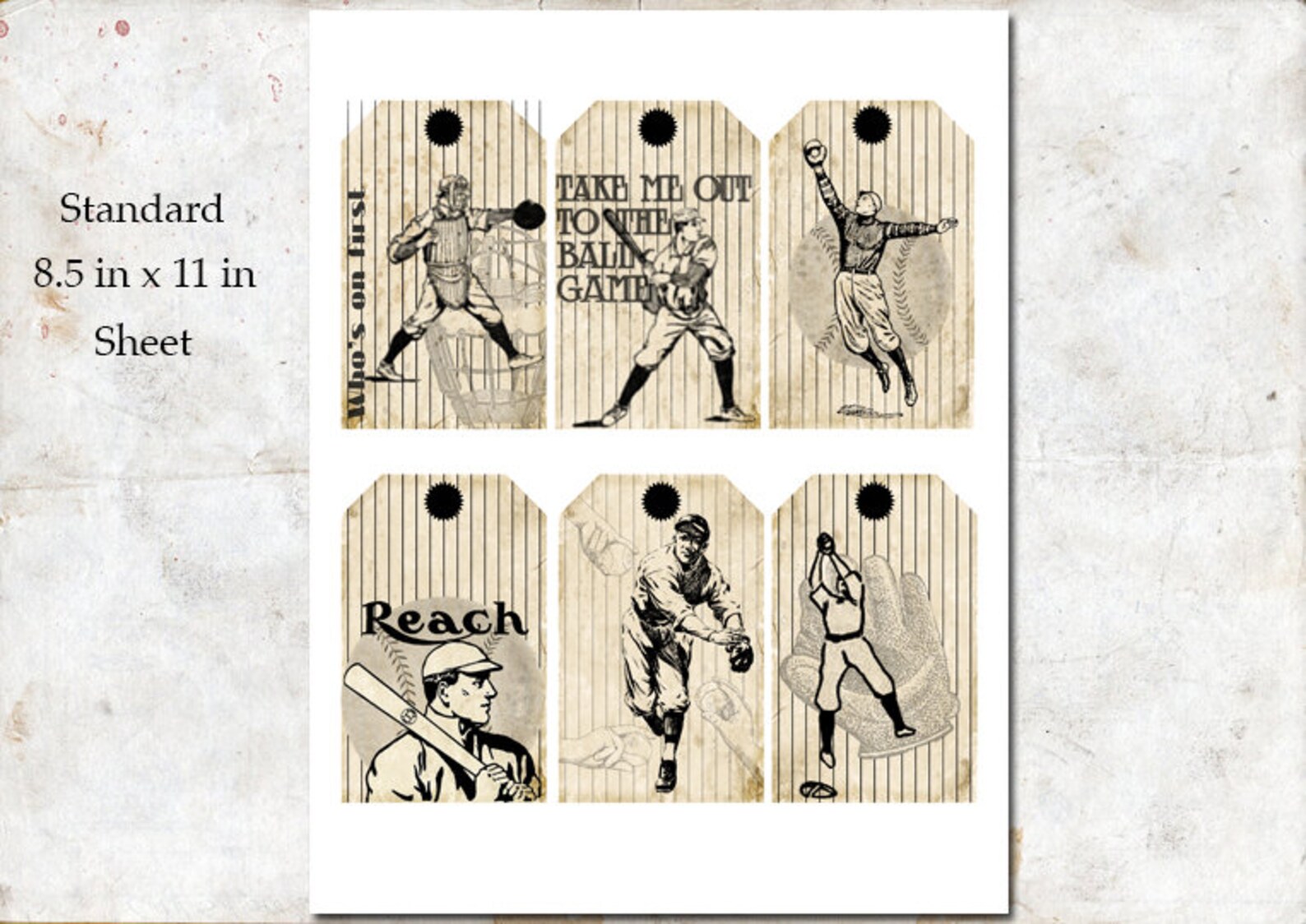 Play Ball Printable Gift Tags Baseball Gift Tags Gift Tags | Etsy