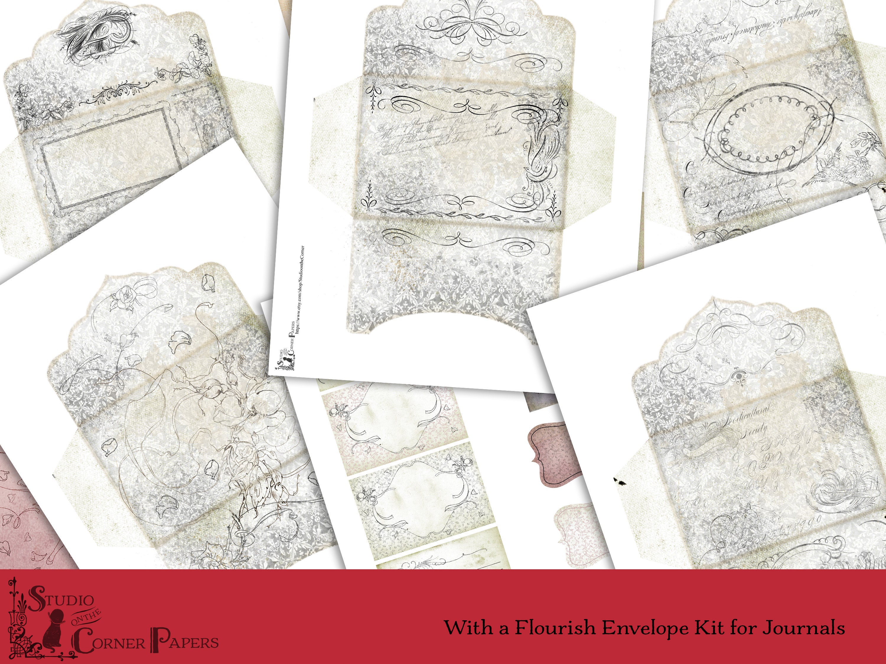 Envelope Kit Journal Envelopes Printable Envelope DIGITAL | Etsy