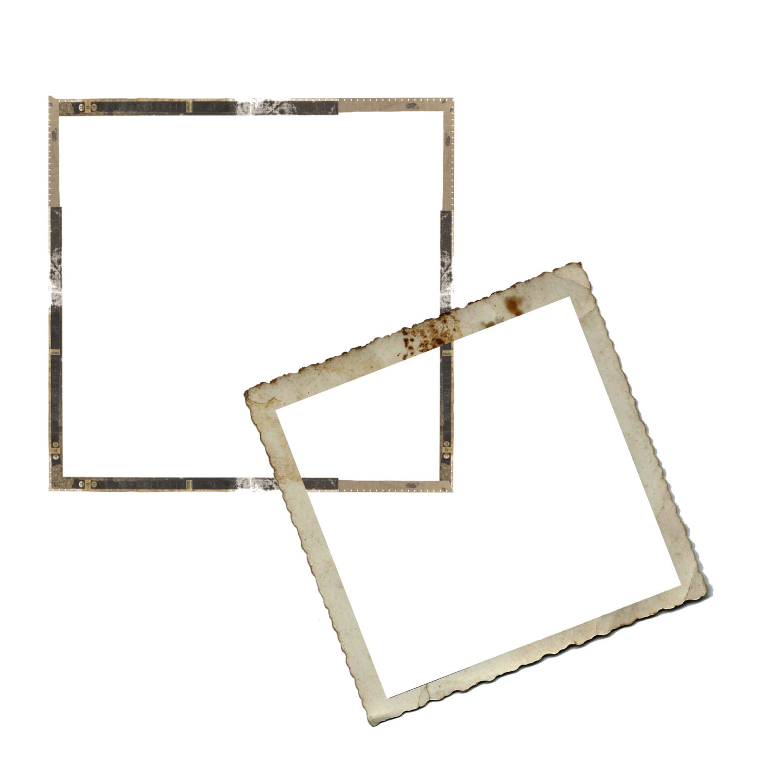 Digital Scrapbook Frames Film Frames Digital Frames - Etsy