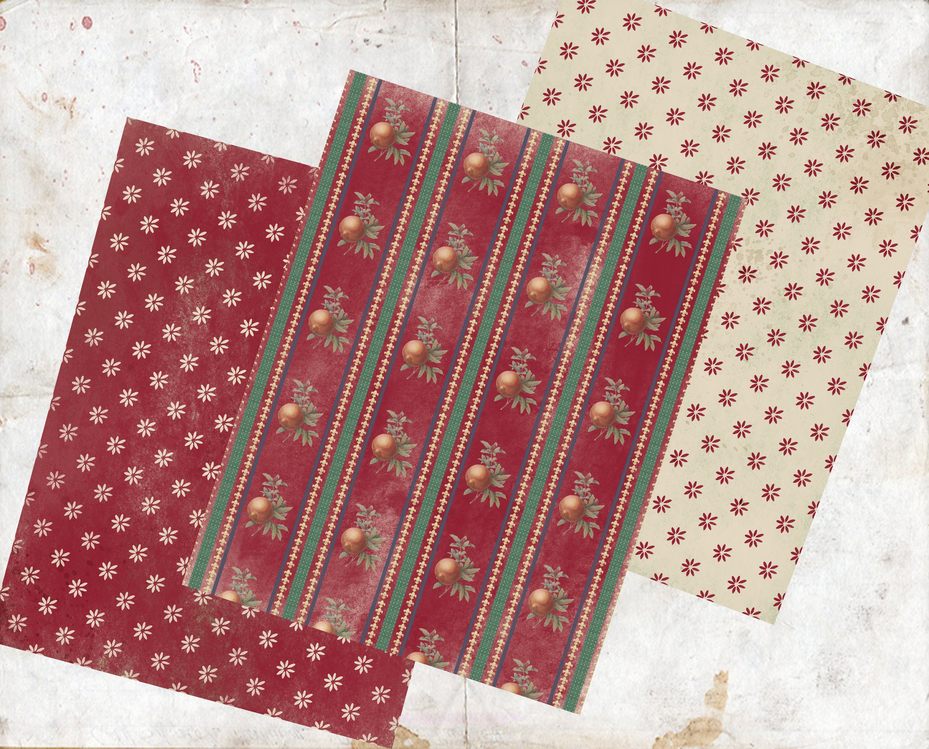 French Country Paper Pack, Digital Paper Pack, DIGITAL DOWNLOAD ...