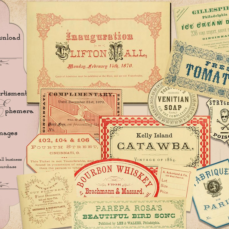 Advertising Ephemera - Etsy
