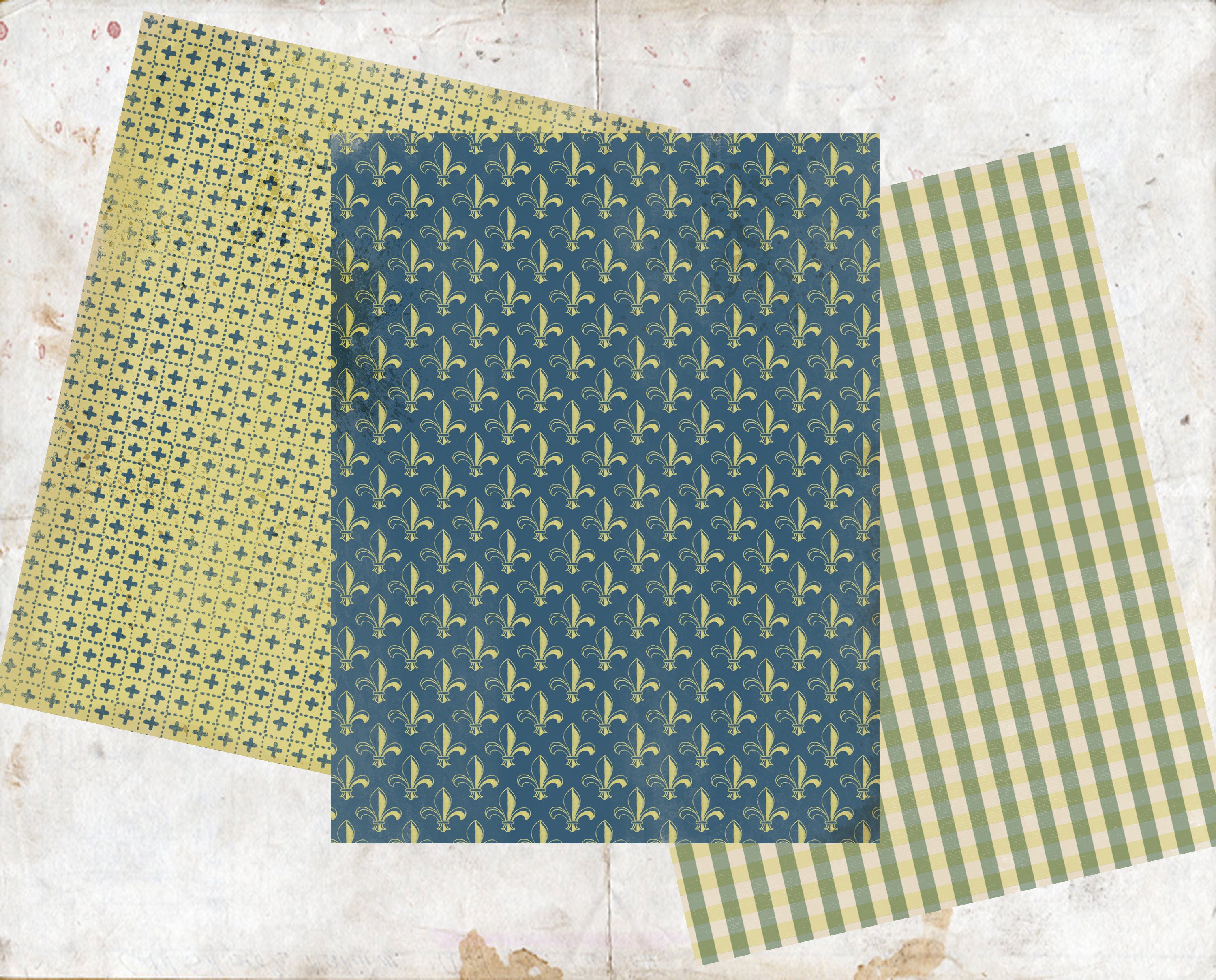 French Country Paper Pack, Digital Paper Pack, DIGITAL DOWNLOAD ...