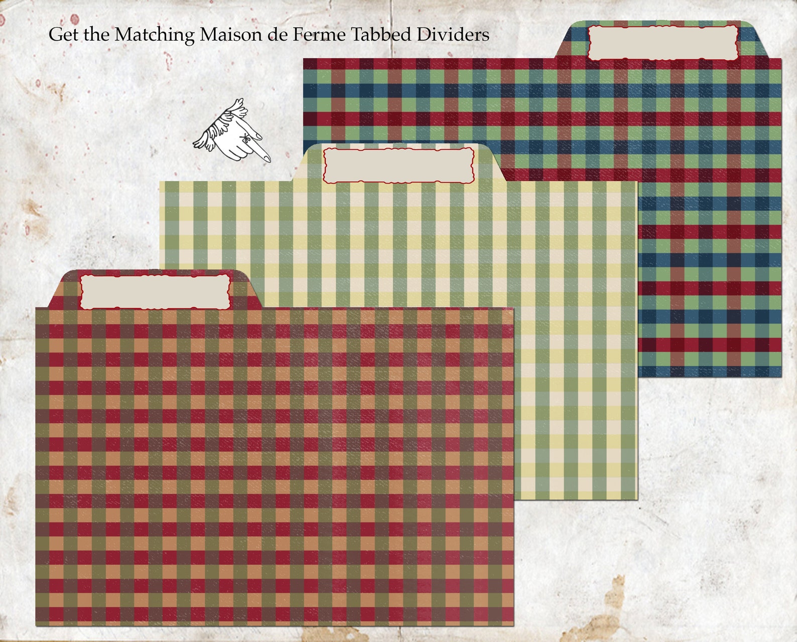 French Country Recipe Cards, Printable Recipe Cards, Vintage Recipe ...