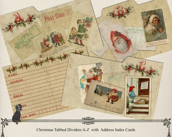 Christmas Card Index - Etsy