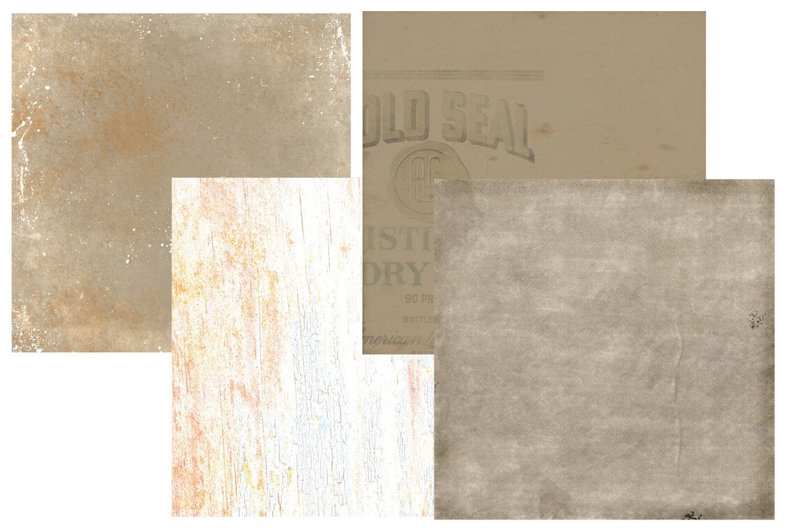 Steampunk Grunge Digital Scrapbook Papers, Digital Steampunk Papers ...