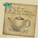 Printable Time for Tea Tag, Tea Gift Tag, Printable Gift Tag, Digital ...