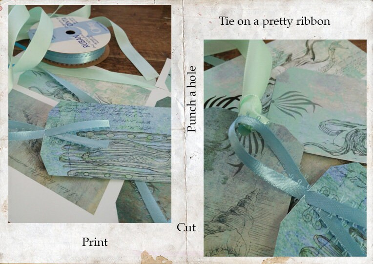 Mermaid Magic Printable Tags Printable Gift Tags Digital - Etsy