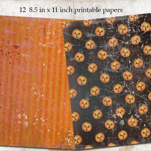 Digital Paper, Halloween Paper, Halloween Paper Pack, DIGITAL DOWNLOAD ...