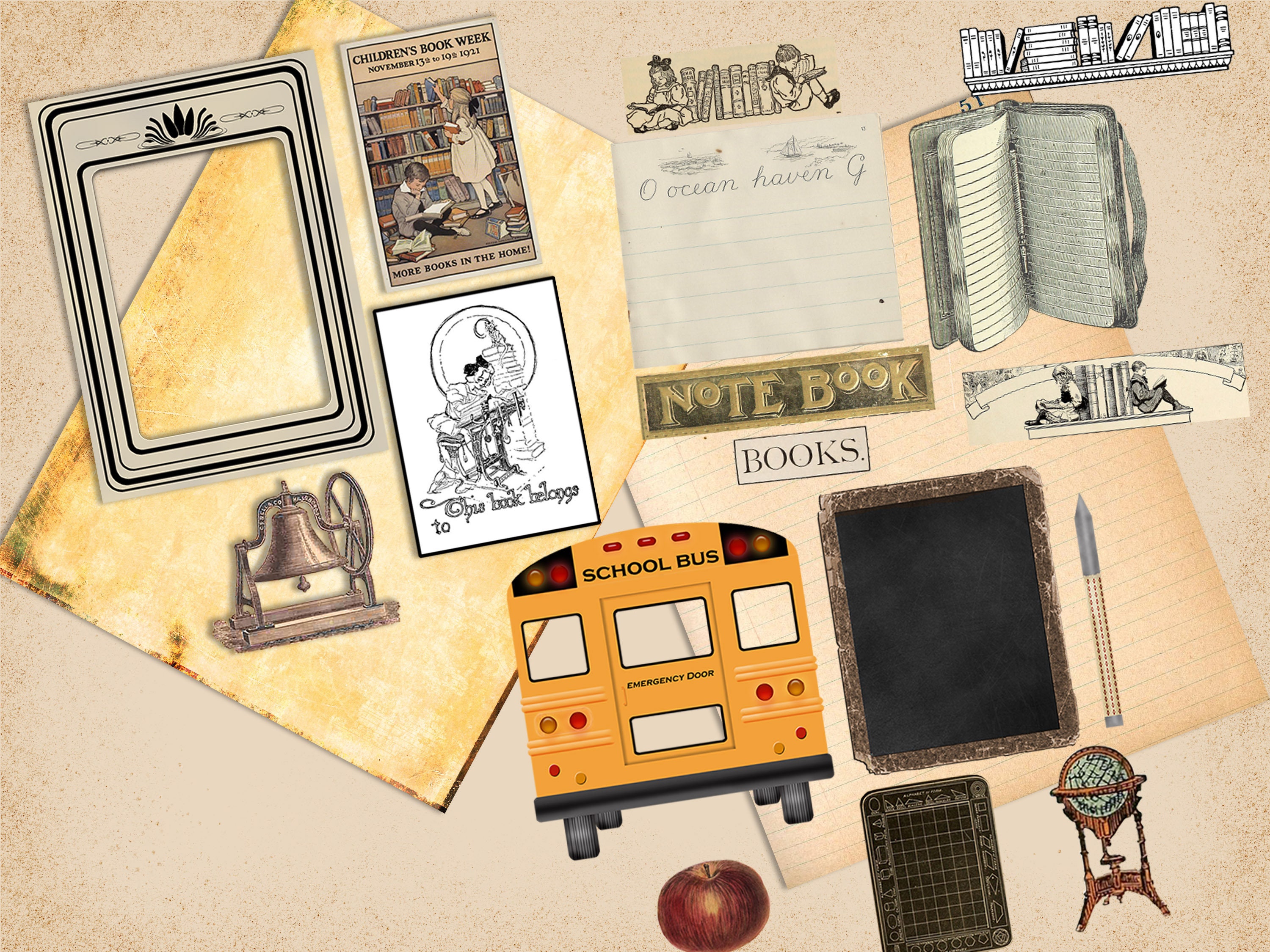 Vintage Journal Kit Paper Crafting Kit Junk Journal Ephemera - Etsy