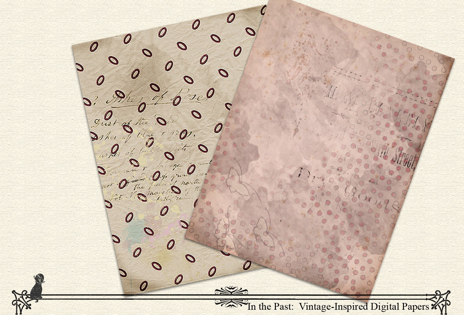 Printable Paper Vintage Paper Scrapbook Paper Junk Journal | Etsy