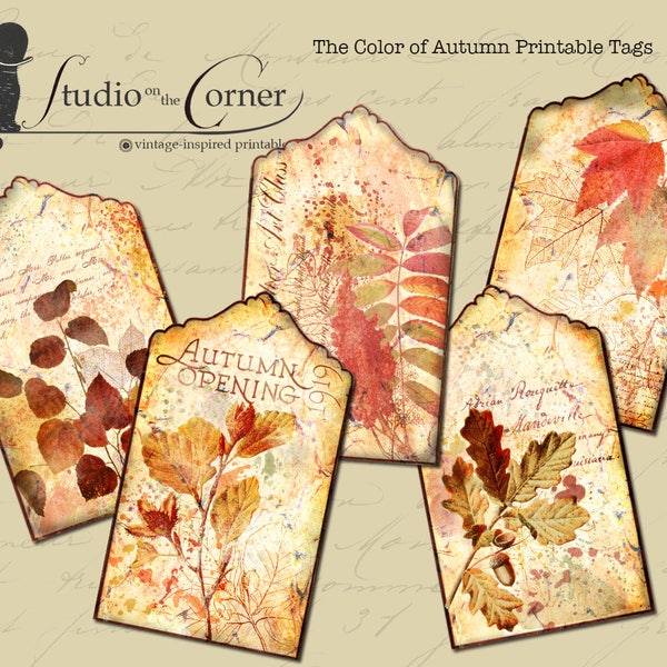 Autumn Tags - Etsy