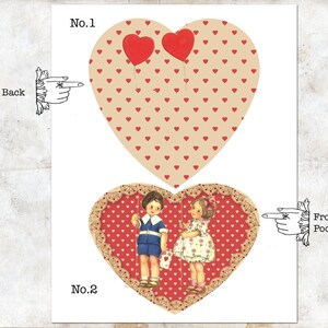 Printable Valentine Pockets, Vintage-inspired Valentine Pockets ...