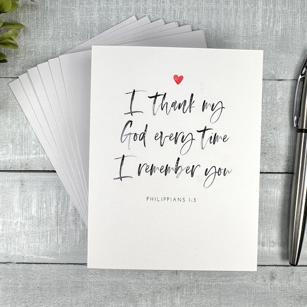 Personalized Christian Thank You Cards - Etsy