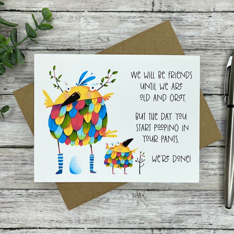 Friendaversary Card - Etsy