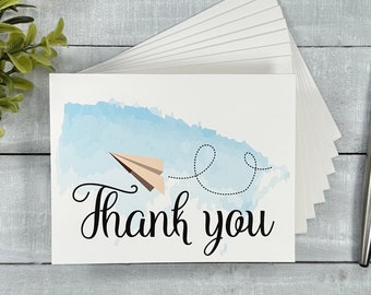 Flight Attendant Thank You Card Flight Crew Thank You Card - Etsy