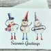 Set of Season's Greetings Cards Blank or Your Personalized Message ...