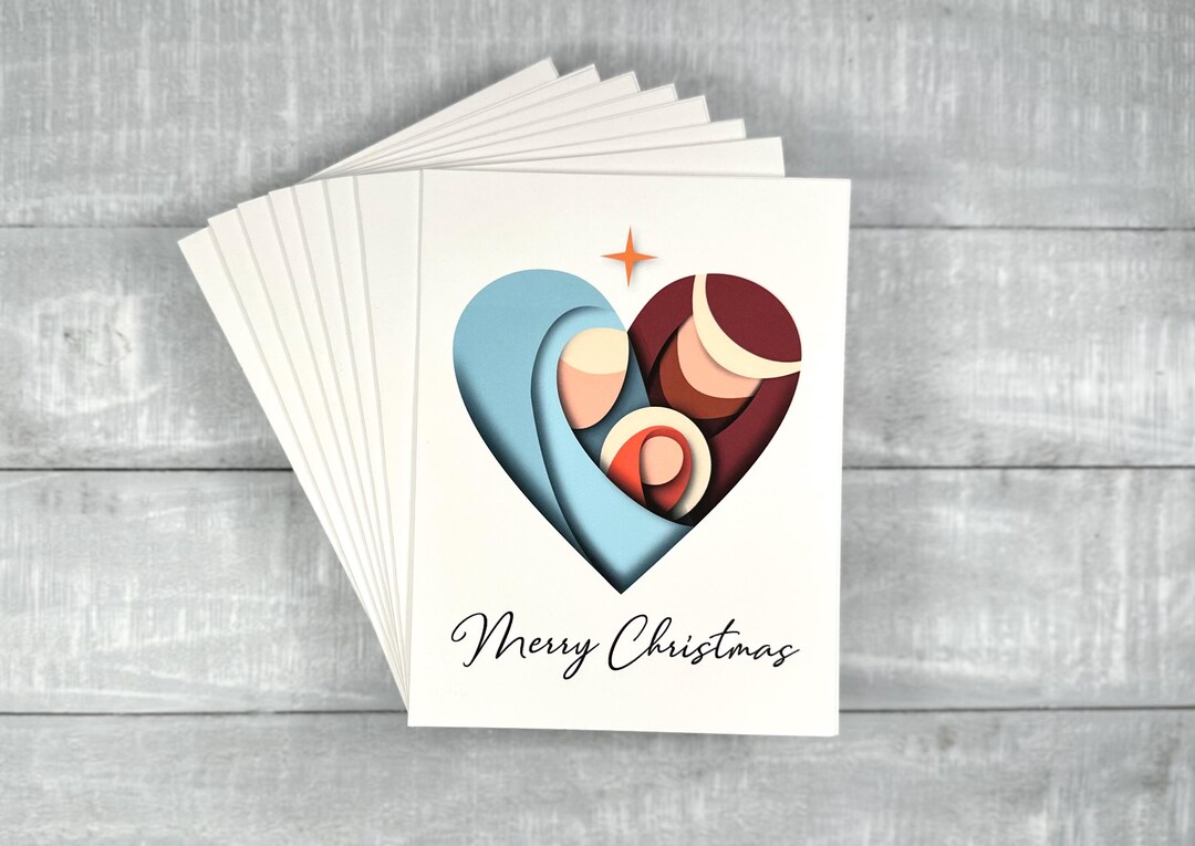 Nativity Christmas Cards | Blank Inside, Envelopes Included (6012) - Etsy