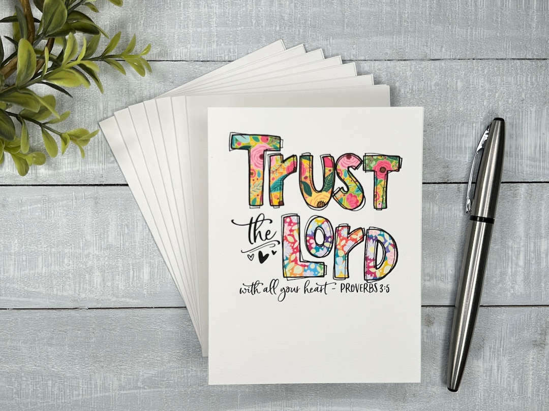 Set of Scripture Note Cards Blank or Your Personalized Messages Inside ...