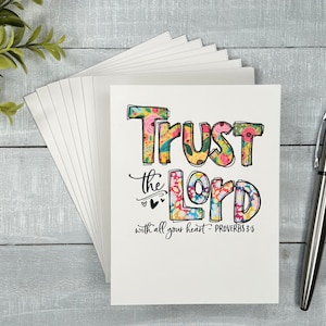 Set of Scripture Note Cards Blank or Your Personalized Messages Inside ...