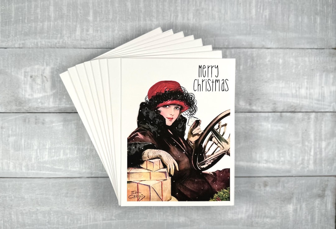 Merry Christmas Cards | Blank Inside, Envelopes Included (6052) - Etsy
