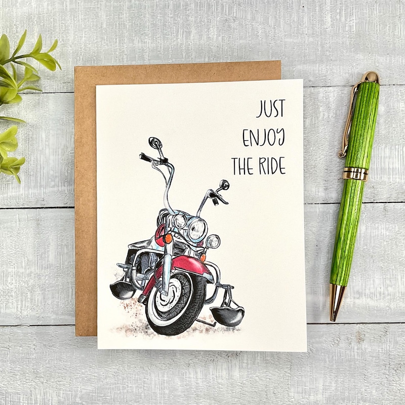 Motorcycle Funny Birthday Cards - Etsy