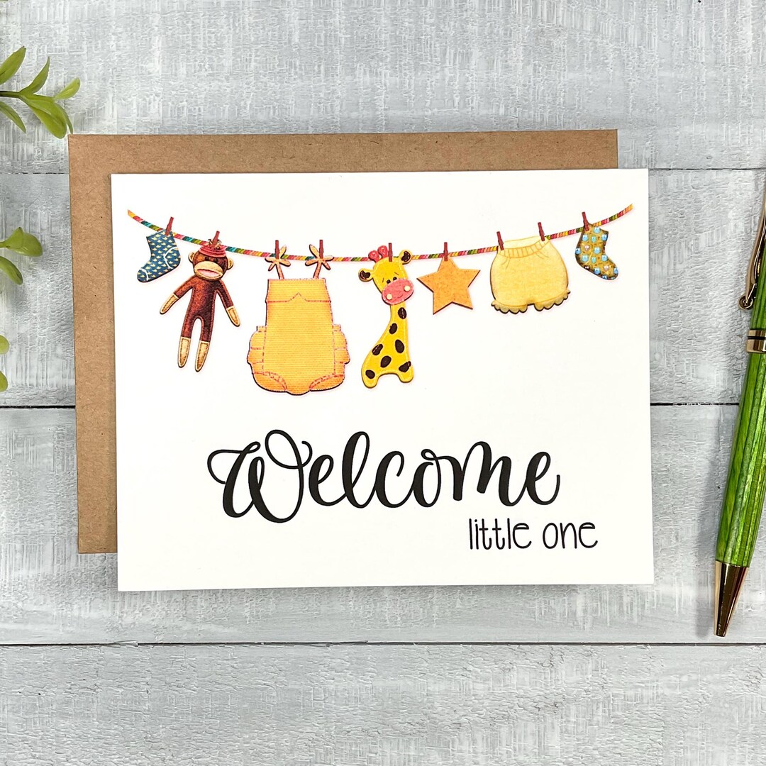 New Baby Card | Blank Inside, Envelope Included (7016) - Etsy