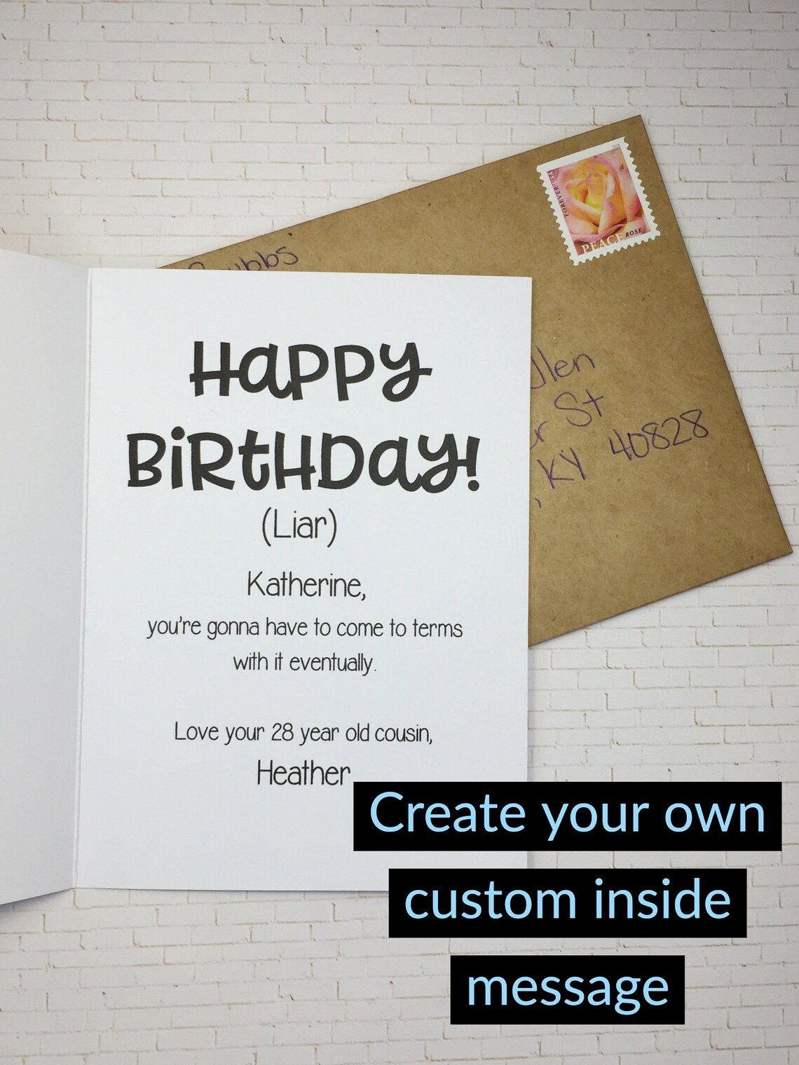 FUNNY Birthday Card Blank or YOUR Message Inside Great for | Etsy