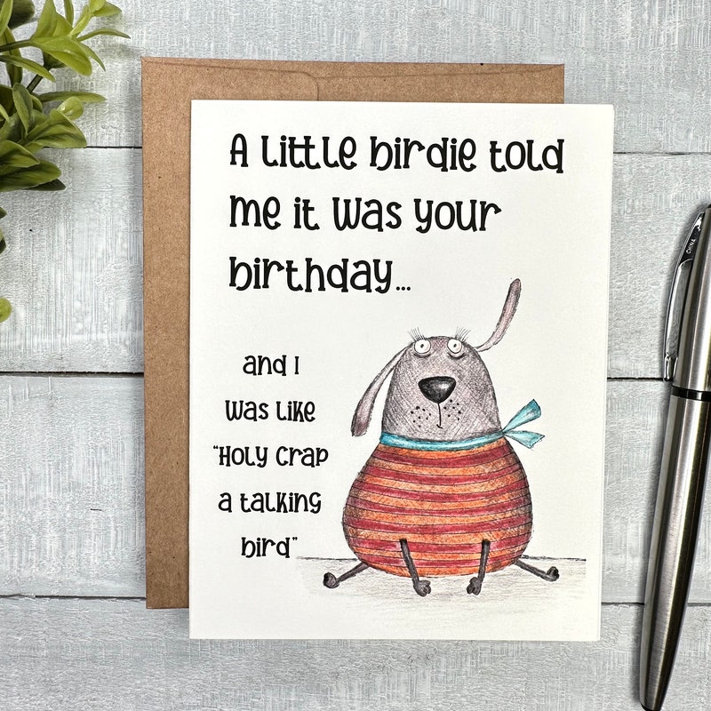 Cartoon Birthday Cards - Etsy