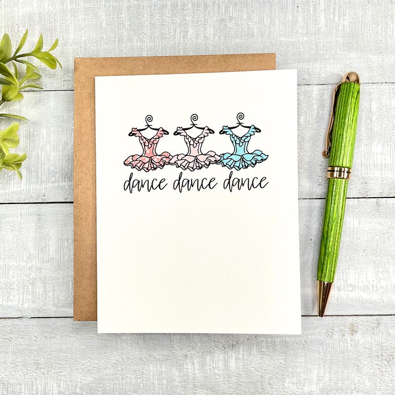 Dance Recital Card - Etsy