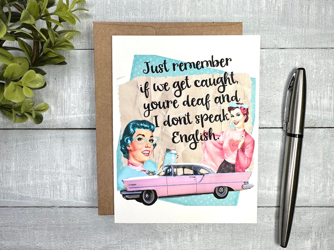 Funny Card for Any Occasion Blank or Your Personalized Message Inside ...
