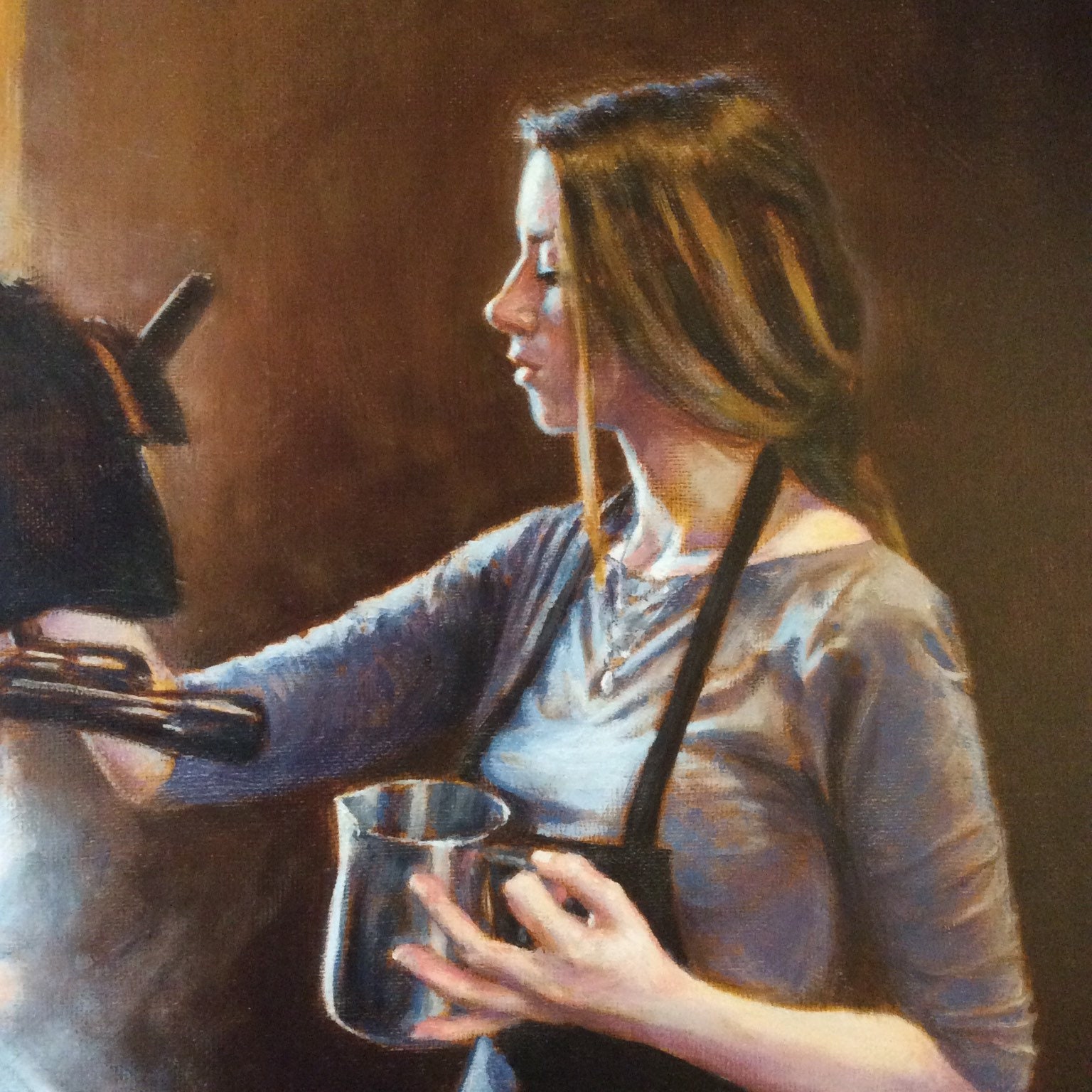 The Barista Print - Fine Art Print "the Barista" - Signed and Numbered ...
