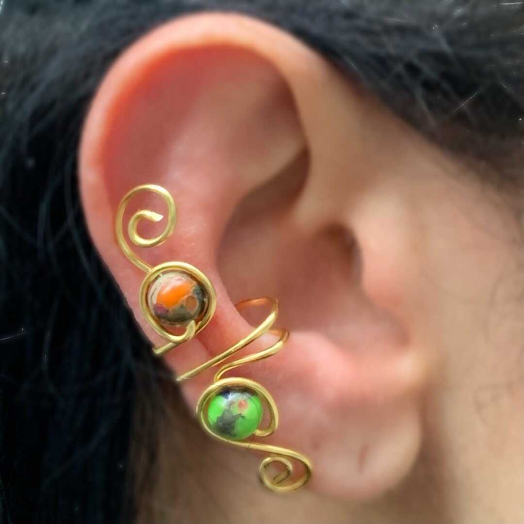 Gold Rainbow Jasper Jodie Kuff - Etsy