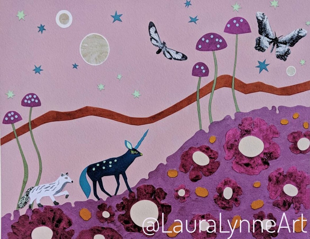 Unicorn Art, Trippy Art, Psychedelic, Giclee Print, Signed Print ...