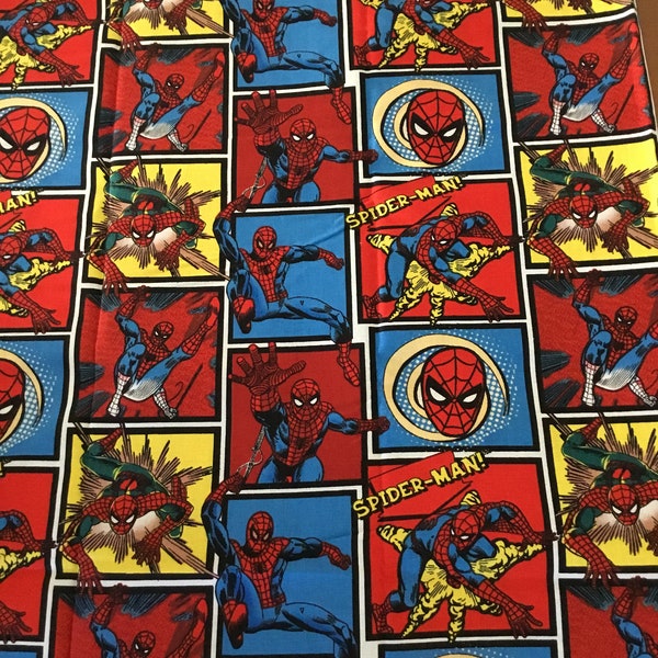 Spiderman Fabric by the Yard - Etsy