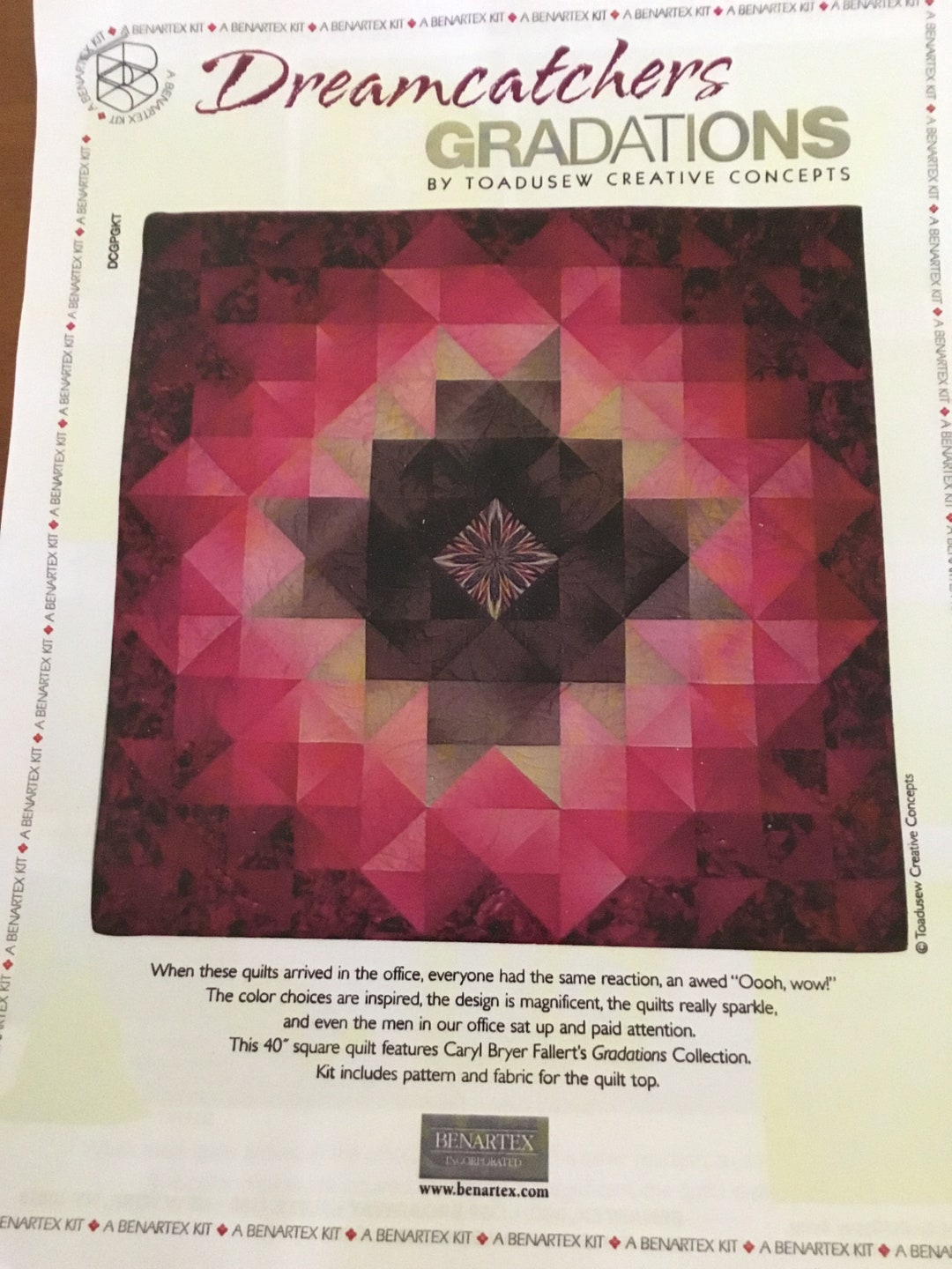 Benartex DREAMCATCHERS Gradations Quilt Kit Pattern and Fabric - Etsy