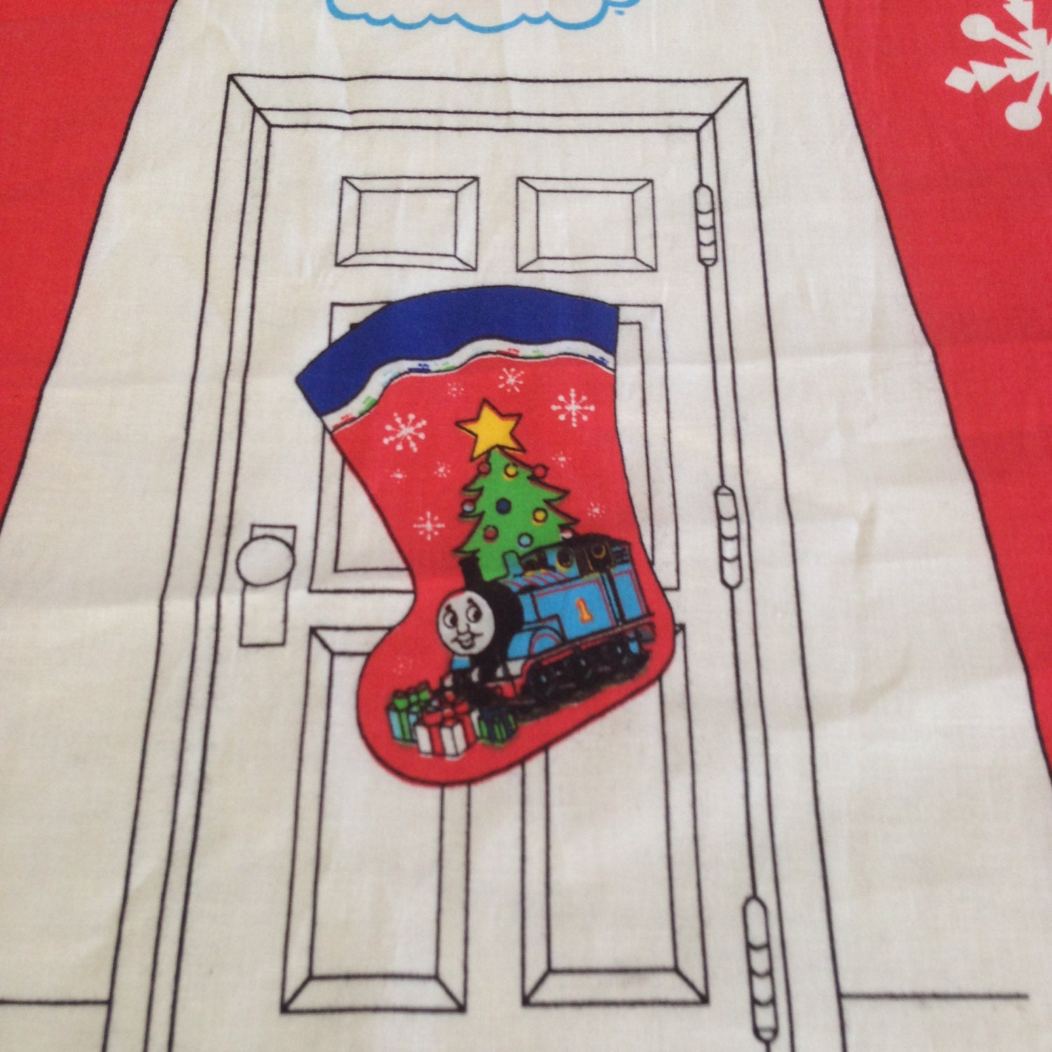 VIP Cranston - Thomas & Friends - Giant Christmas Stocking Panel - 100% ...