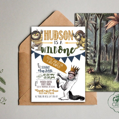 Where the Wild Things Are WTWTA Birthday Party Invitation - Etsy