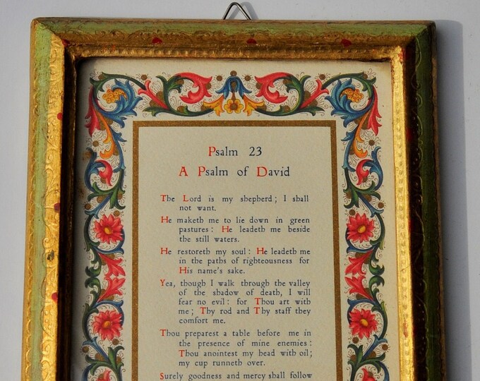 Psalm 23 the Lord is My Shepherd Bible Verse Framed Under - Etsy