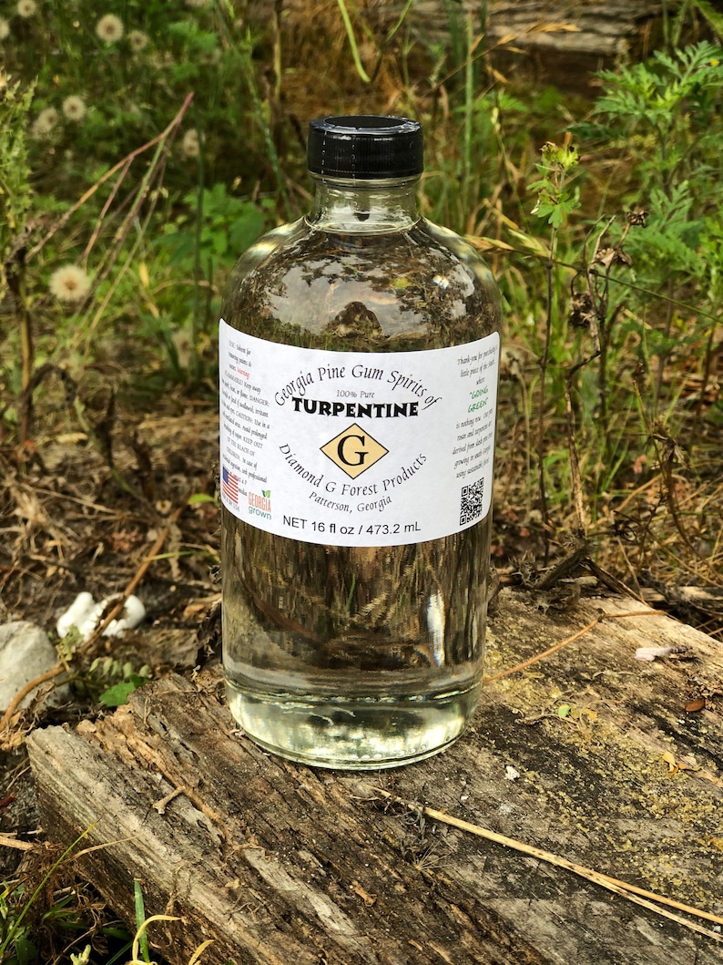 16 Oz. 100% Pure Gum Spirits of Turpentine - Etsy