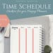 Hourly Stickers, Time Schedule for Your Vertical Happy Planner. Blush ...