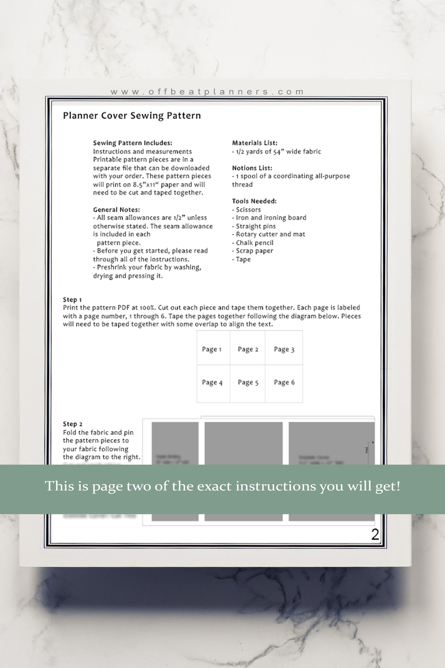 Sewing Pattern for Happy Planner Cover, Planner Accessories, PDF ...
