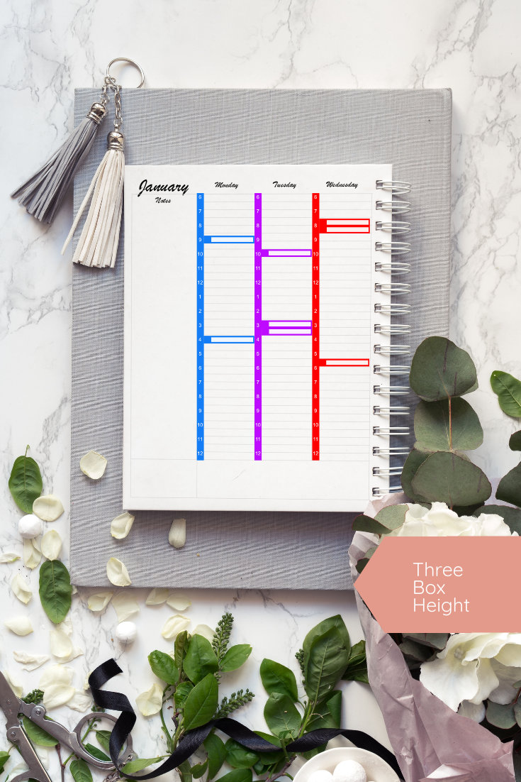Rainbow Time Schedule Hourly Stickers for Your BIG Happy Planner or ...